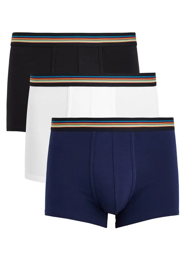 Paul Smith Stretch-cotton Trunks - White