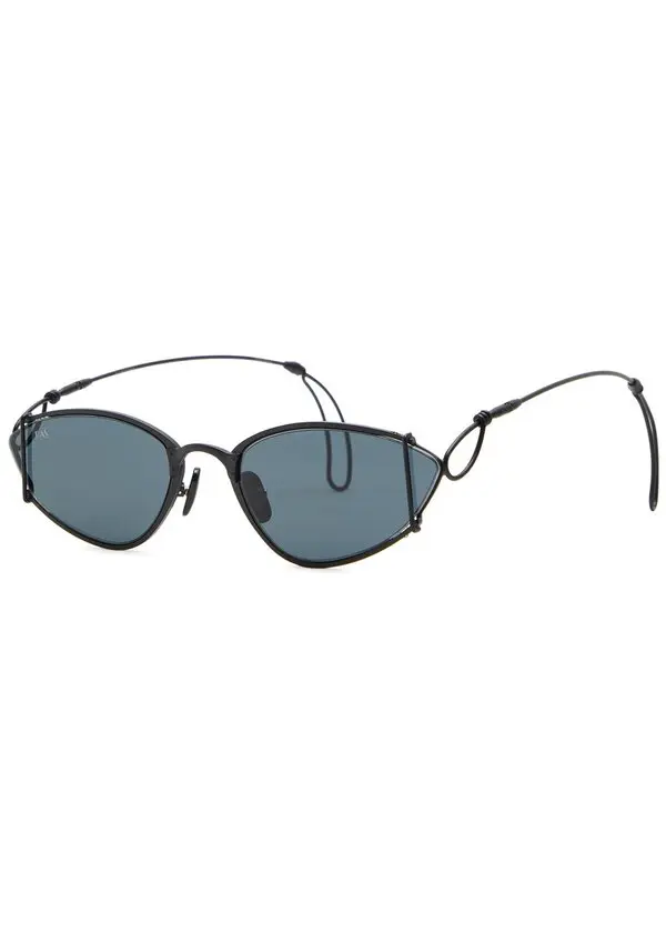 FOR ART'S SAKE Ornate Cat-eye Sunglasses - Black