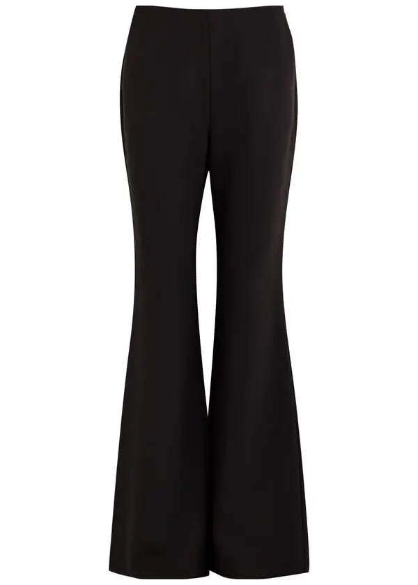 Roland Mouret Flared-leg Crepe Trousers