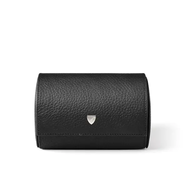 ASPINAL OF LONDON Double Watch Roll - Black