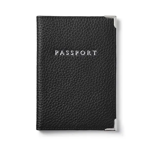 ASPINAL OF LONDON Passport Cover - Black