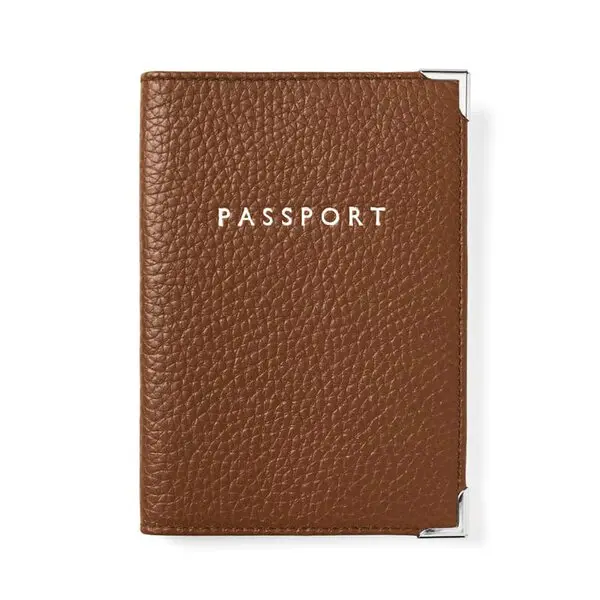 ASPINAL OF LONDON Passport Cover - Brown