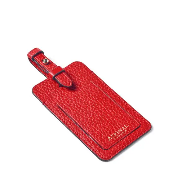 ASPINAL OF LONDON Luggage Tag - Red