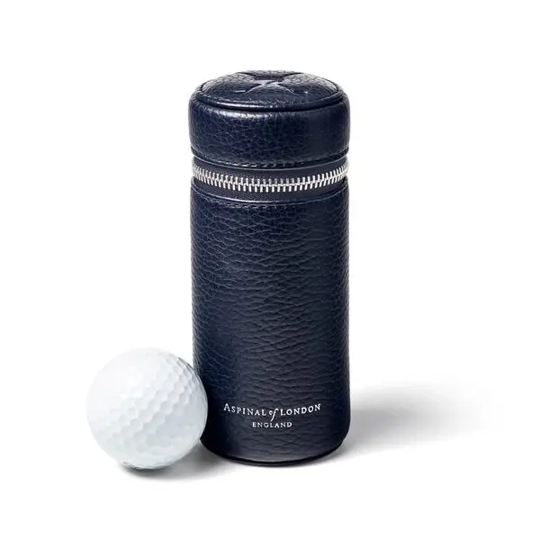 ASPINAL OF LONDON Golf Set Collection In Navy Pebble
