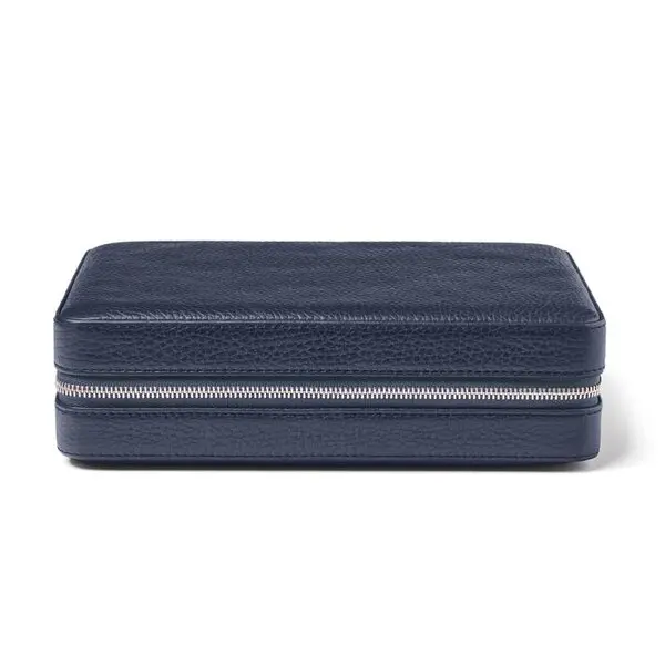 ASPINAL OF LONDON Large Travel Jewellery Case - Navy
