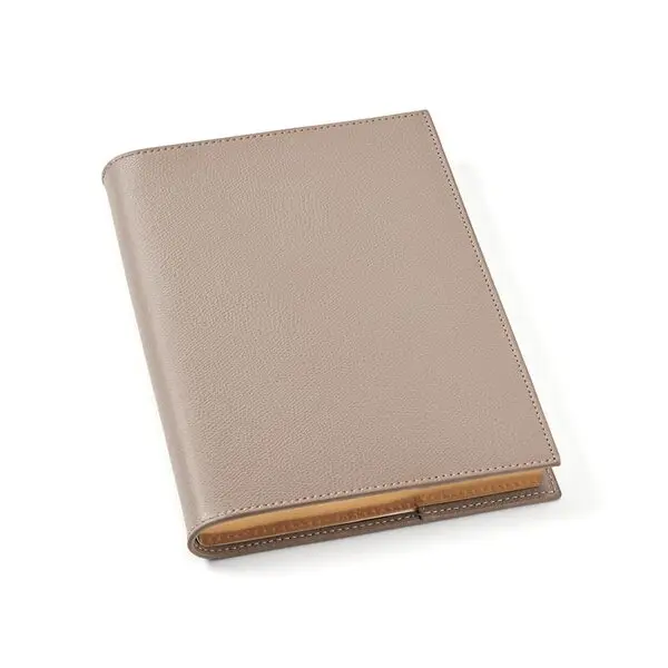 ASPINAL OF LONDON A4 Refillable Luxury Journal In Pebble - Neutral