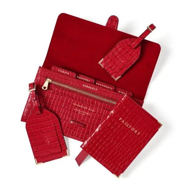 ASPINAL OF LONDON Travel Collection - Red