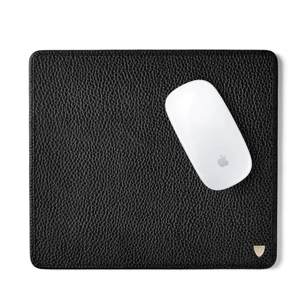 ASPINAL OF LONDON Mouse Pad In Tobacco Pebble - Black