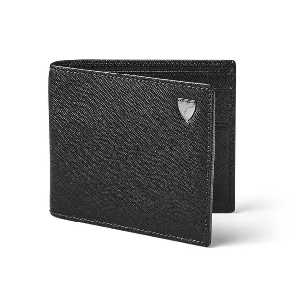 ASPINAL OF LONDON Billfold Rfid Wallet In & Saffiano - Black