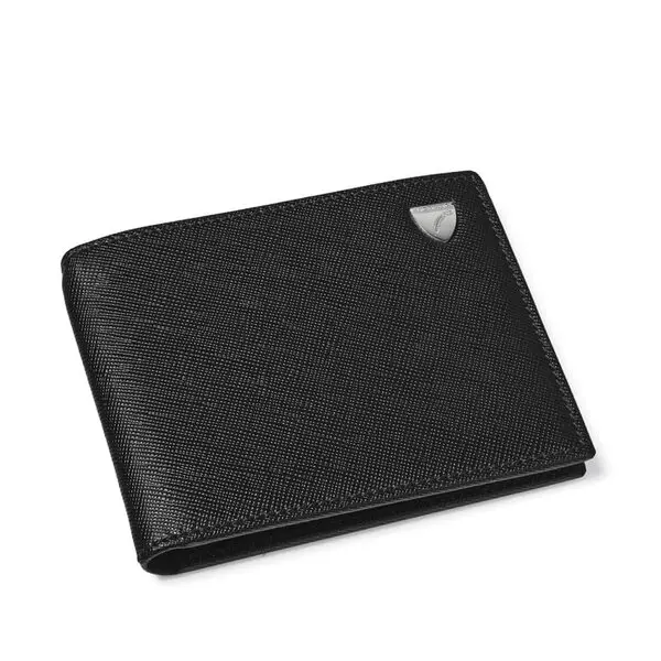 ASPINAL OF LONDON Billfold Rfid Wallet In Pebble - Black/green