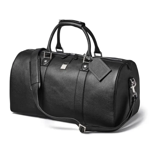ASPINAL OF LONDON Boston Duffle Travel Bag - Black