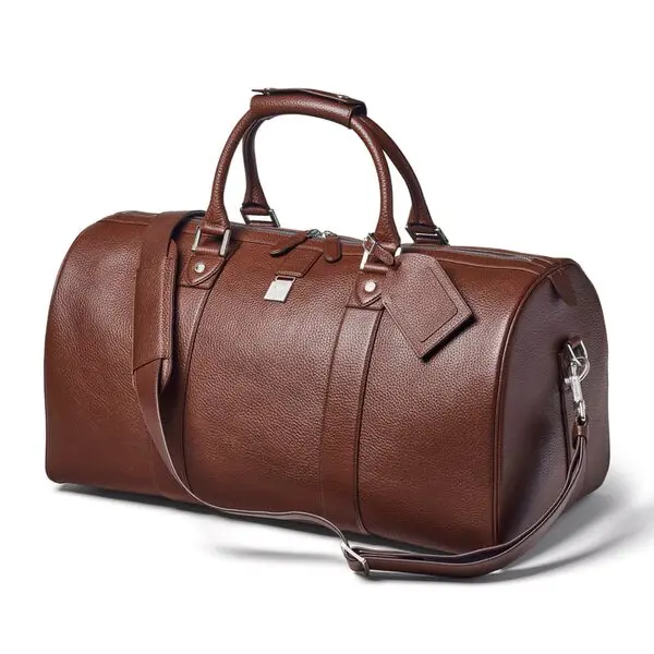 ASPINAL OF LONDON Boston Duffle Travel Bag - Brown