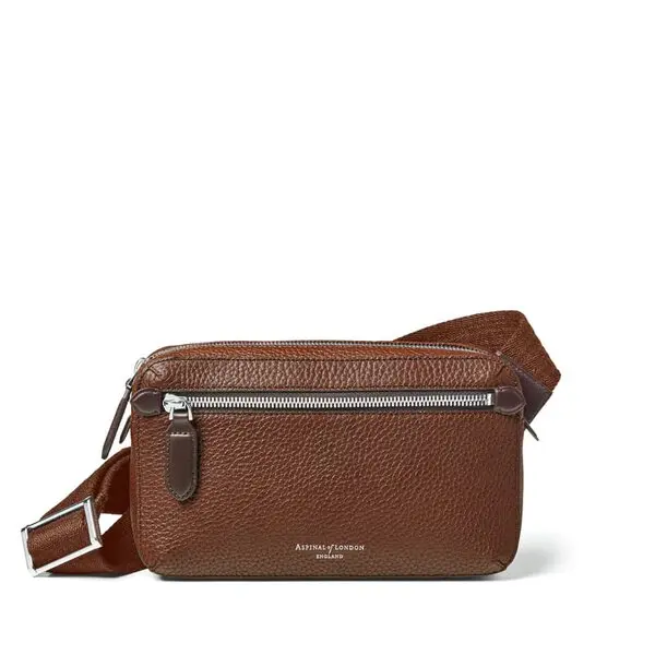 ASPINAL OF LONDON Reporter Compact Crossbody Bag - Brown