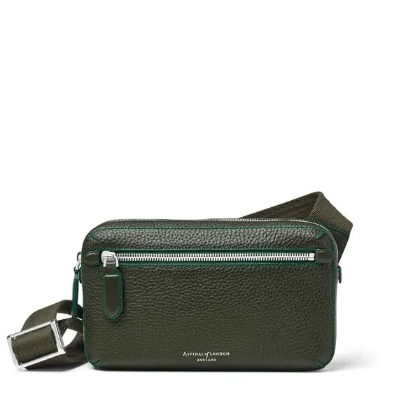 ASPINAL OF LONDON Reporter Compact Crossbody Bag - Green