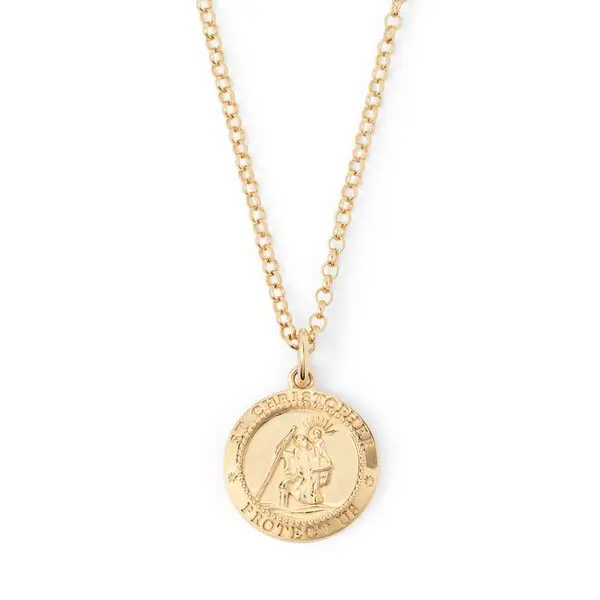 ASPINAL OF LONDON St Christopher 18ct Vermeil Necklace - Gold