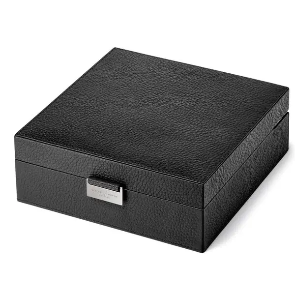 ASPINAL OF LONDON Four Piece Watch Box - Black