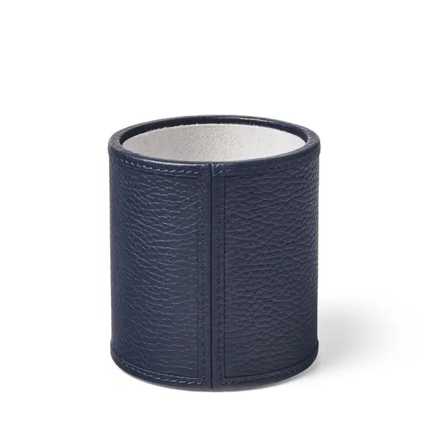 ASPINAL OF LONDON Round Pen Pot In Pebble - Blue