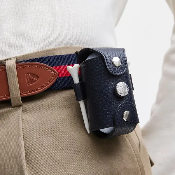 ASPINAL OF LONDON Golf Tidy In Navy Pebble