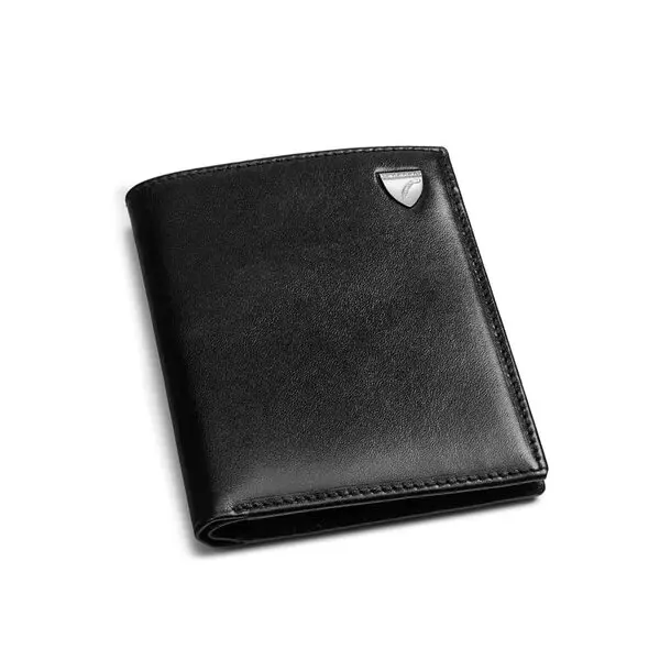 ASPINAL OF LONDON Credit Card Wallet With Notes Pocket In Smooth - Black
