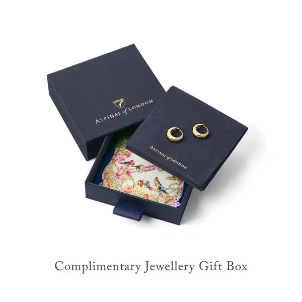 ASPINAL OF LONDON Iris Aquamarine And Diamond Stud Earrings