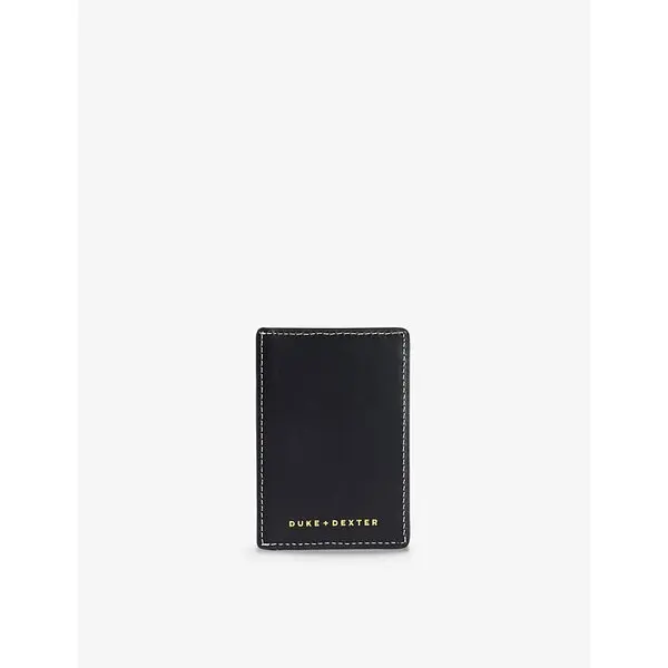 DUKE + DEXTER Cherry Printed Leather Card Holder - Multi