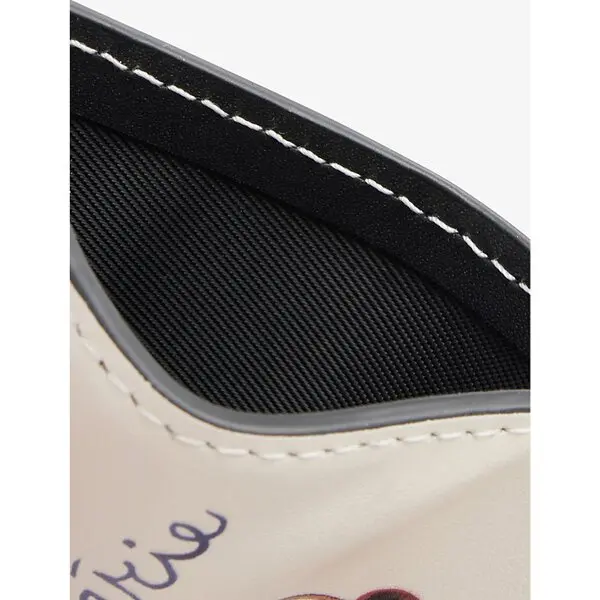 DUKE + DEXTER Cherry Printed Leather Card Holder - Multi