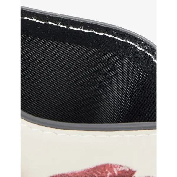 DUKE + DEXTER Kiss Printed Leather Card Holder - Multi