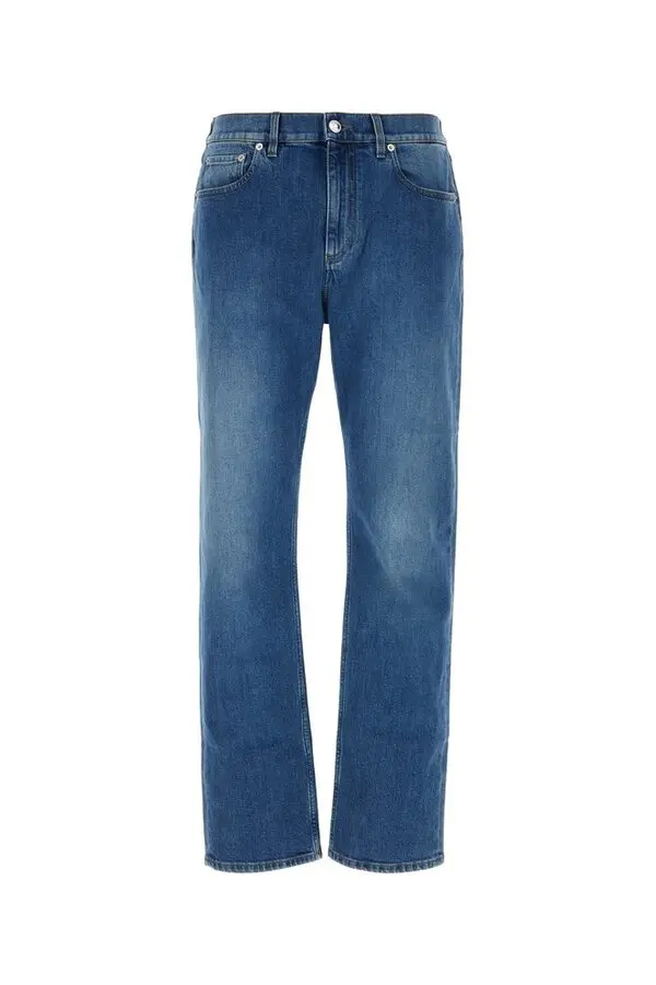 ストレートパンツ BURBERRY / 23ss/Monogram Straight Leg Logo Patch Jeans/36/IDG/8067639 Burberry Monogram Straight-Leg Jeans In Blue - 59% Off | Editorialist