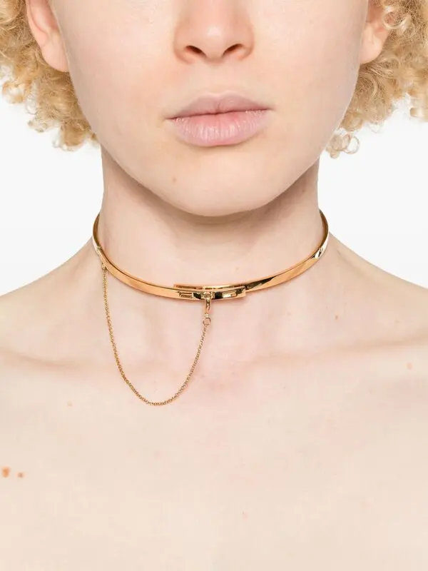 Eddie Borgo Thin Safety Chain Choker - Gold