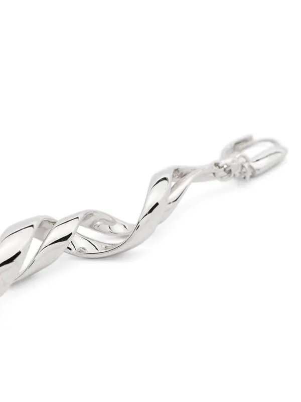 Eddie Borgo Spiraled Ribbon Earrings - Silver