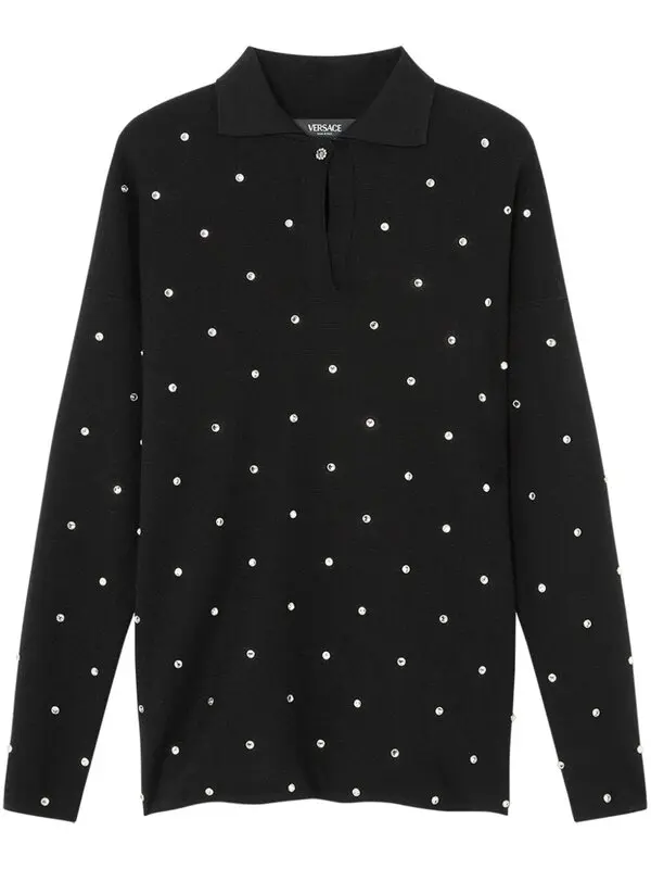 Versace Cielo Stellato Polo Sweater
