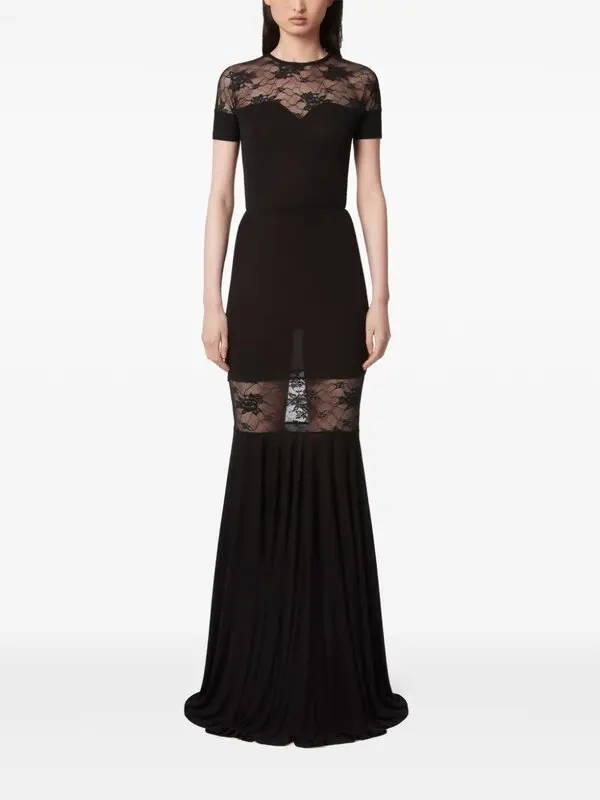 Nina Ricci Lace-panel Maxi Skirt