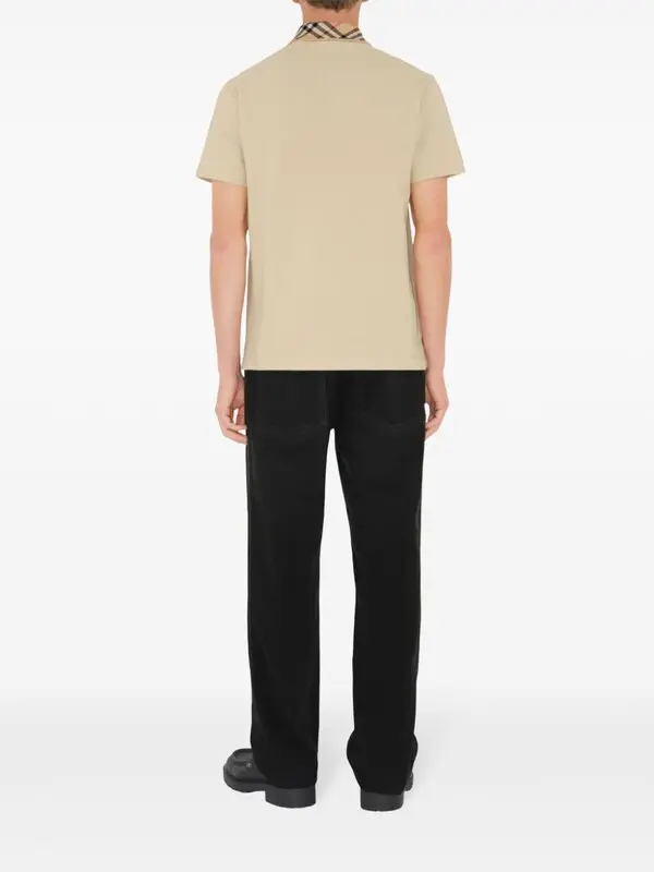 Burberry Cotton Polo Shirt - Neutrals
