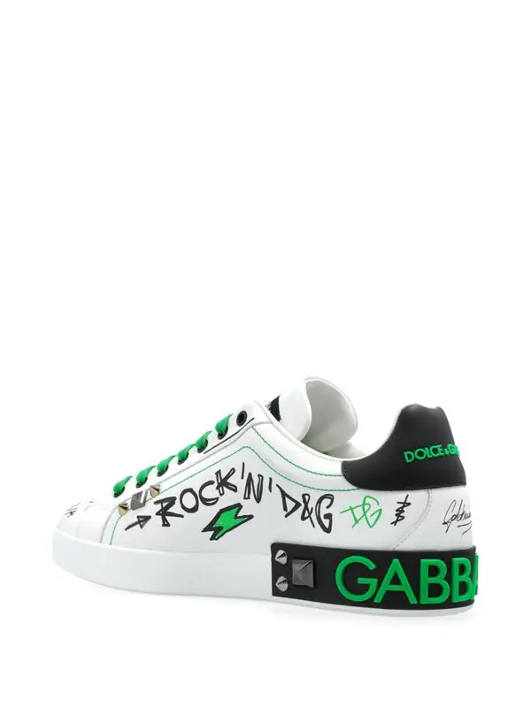 Dolce & Gabbana Logo-patch Sneakers - White