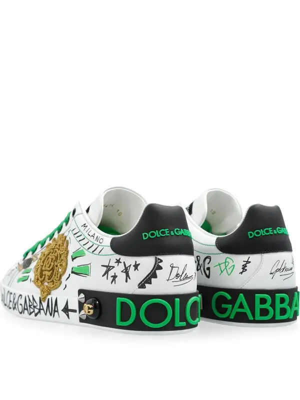 Dolce & Gabbana Logo-patch Sneakers - White