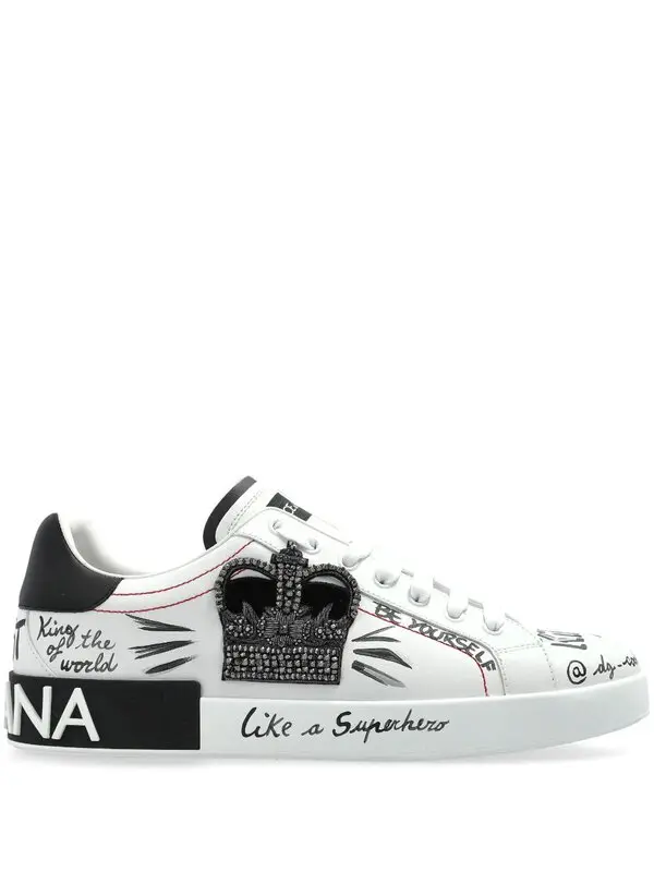 Dolce & Gabbana Logo-patch Sneakers - White