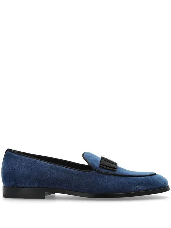 Dolce & Gabbana Velvet Loafers - Blue