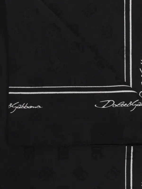 Dolce & Gabbana Logo-print Silk Scarf