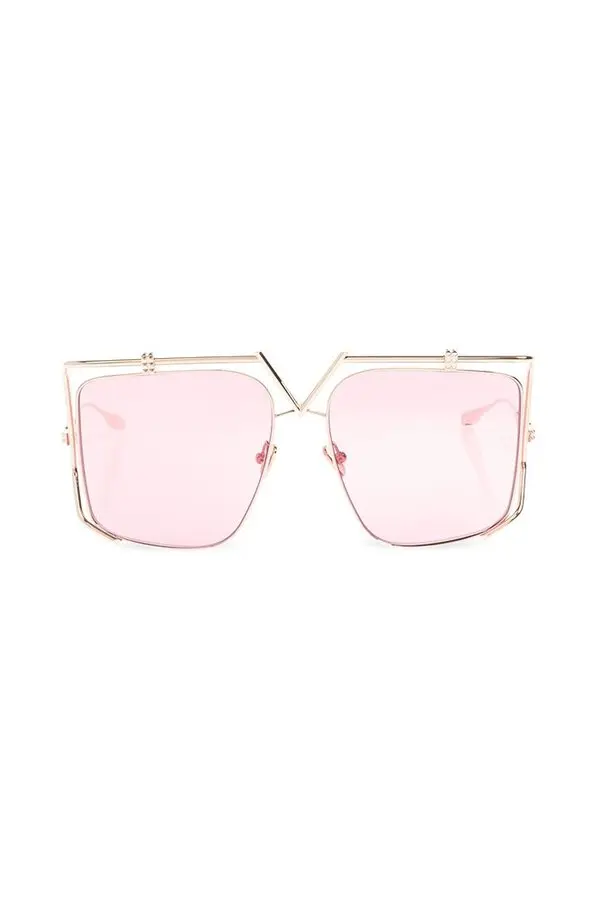 Valentino Garavani Square Frame Sunglasses In Silver - 28  display picture 3