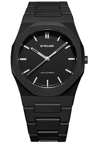 D1 MILANO Polycarbon 40.5mm Strap Watch - Cloudburst