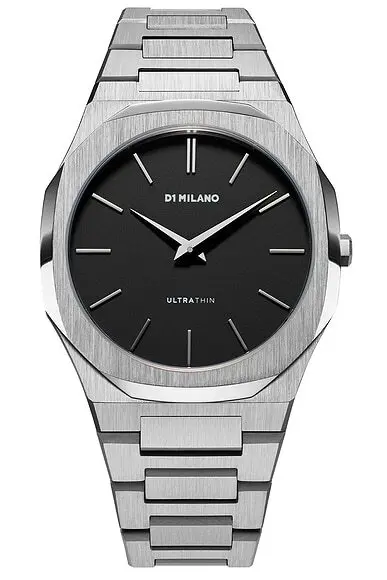 D1 MILANO Ultra Thin 40mm Bracelet Watch - Silver