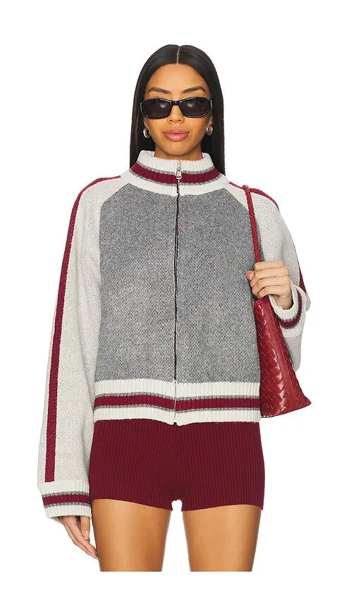 JADED LONDON Team 85 Knitted Bomber Jacket