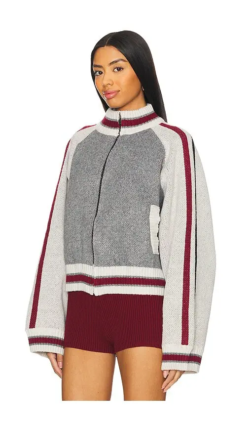 JADED LONDON Team 85 Knitted Bomber Jacket