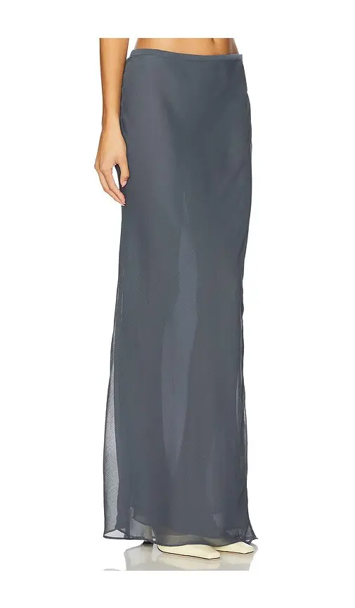 Lioness Maxi Skirt In Charmeuse