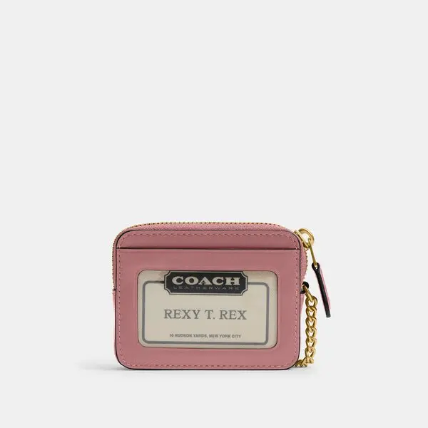 COACH Essential Chain Card Case - Brass