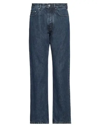 Palm Angels Straight-leg Jeans With Appliqués - Blue