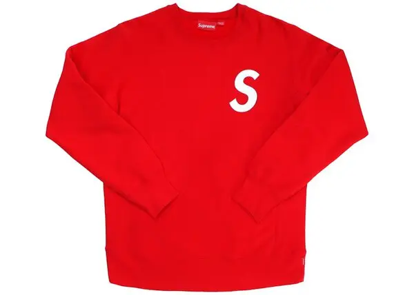 Supreme S Logo Crewneck Sweatshirt - Red