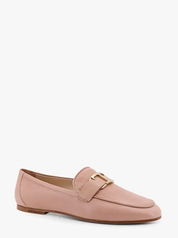 TOD'S Leather Loafer With Metal Detailing