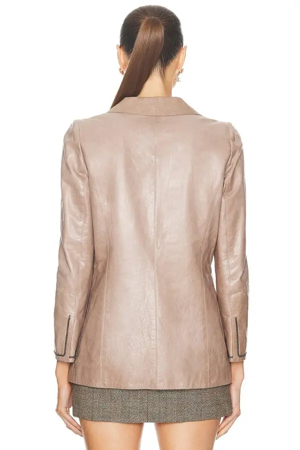 Chanel Leather Blazer