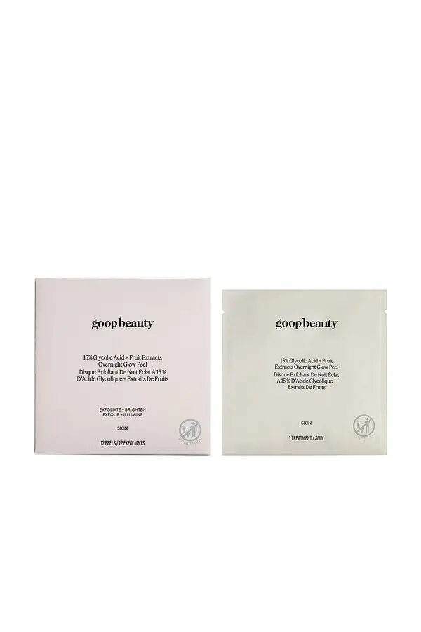 Goop Beautyglow 15% Glycolic Acid Overnight Glow Peel 12 Pack - N,a